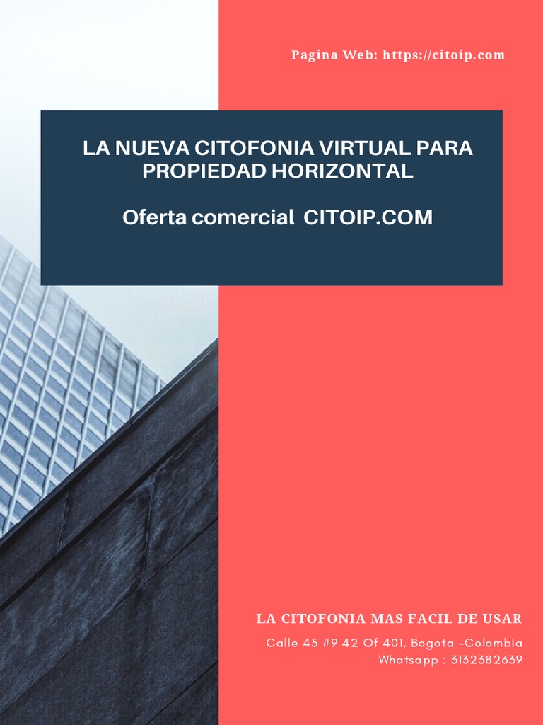 La Nueva Citofonia Virtual para Propiedad Horizontal | PDF | Telefonía ...