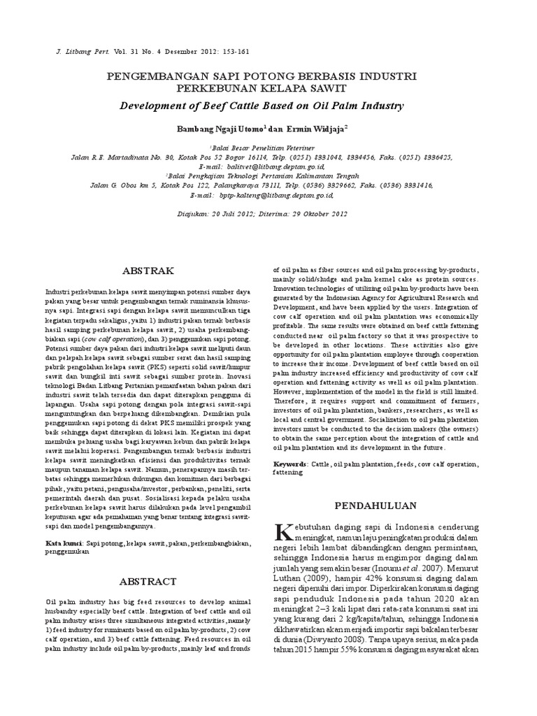 1028 3032 1 PB PDF | PDF | Ternak Sapi | Bovinae
