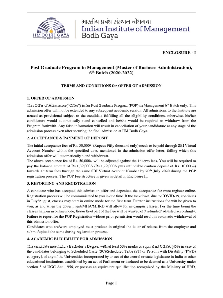 ENCL - 1 Terms | PDF | Academic Degree | Postgraduate Education