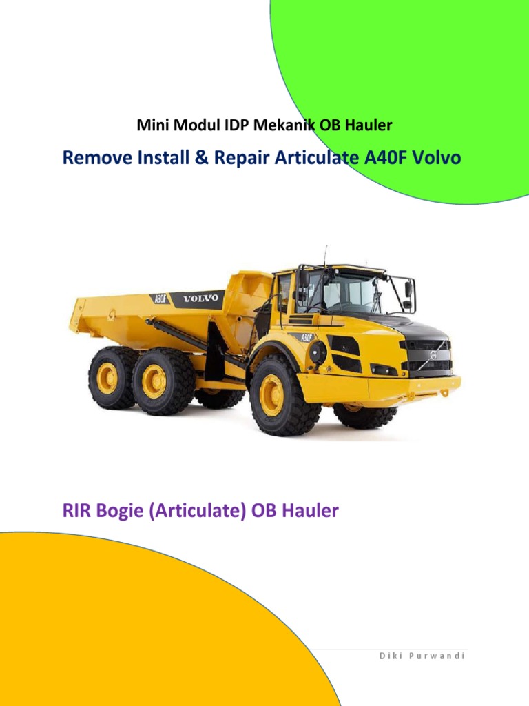 Panduan Teknik ADT Volvo A40F | PDF