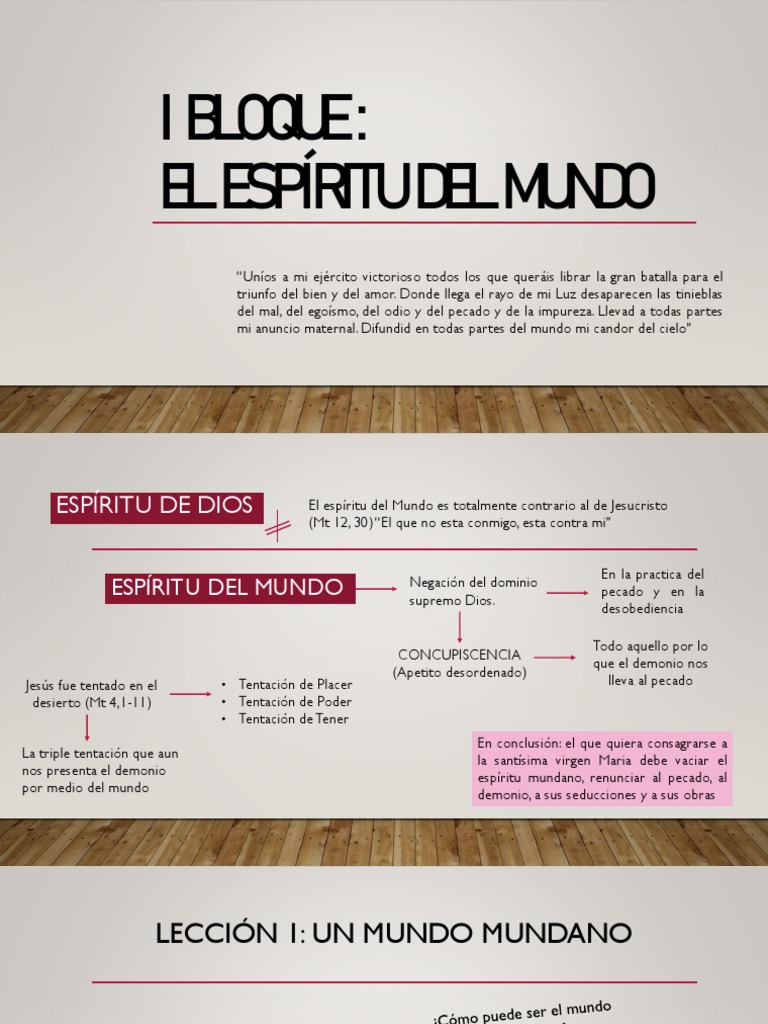 Leccion 1 - Un Mundo Mundano | PDF | Pecado | Creencia religiosa y doctrina