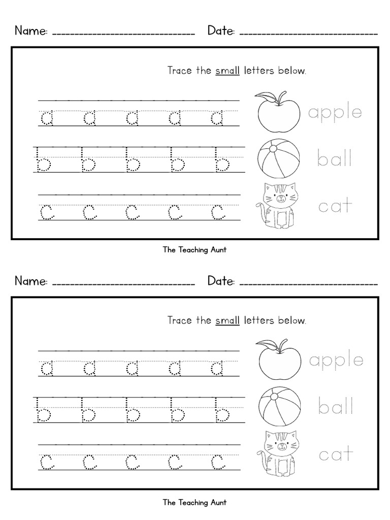 Lowercase Letters Tracing Worksheets 1 | PDF | Nature