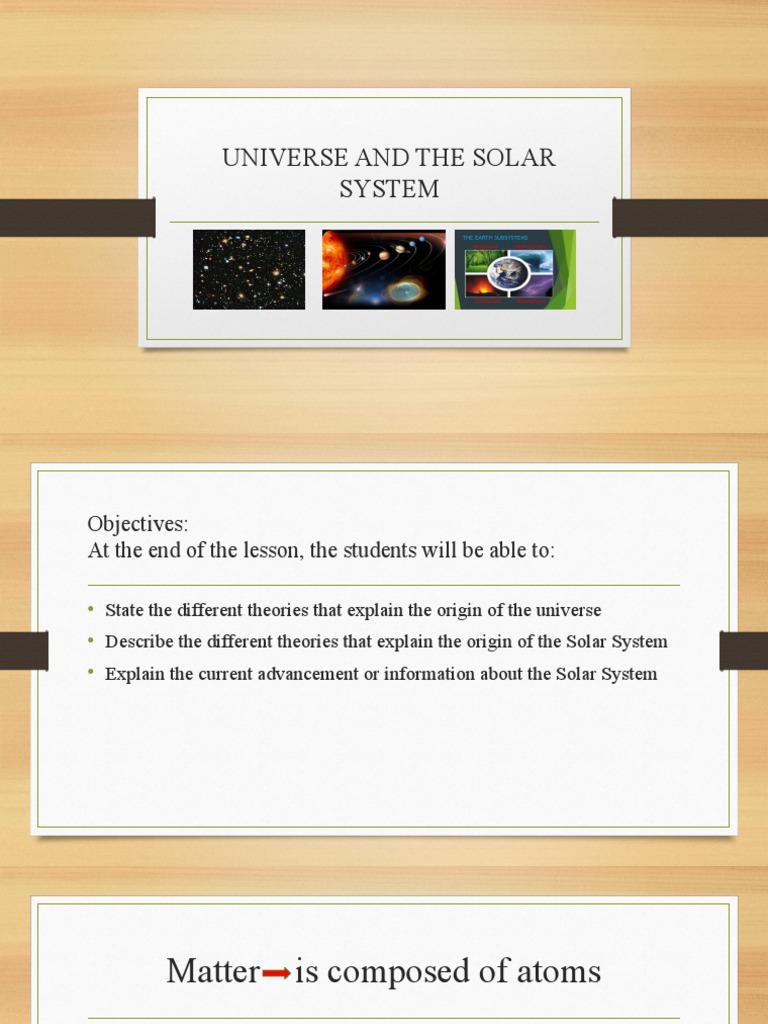 Theories of Universe and Solar System Origins | PDF | Solar System ...