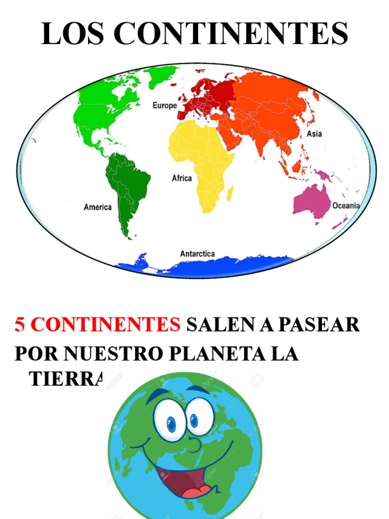 Poema de los 5 continentes para niños | PDF