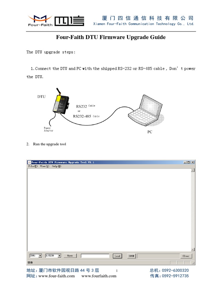 Four-Faith DTU Firmware Upgrade Guide | PDF