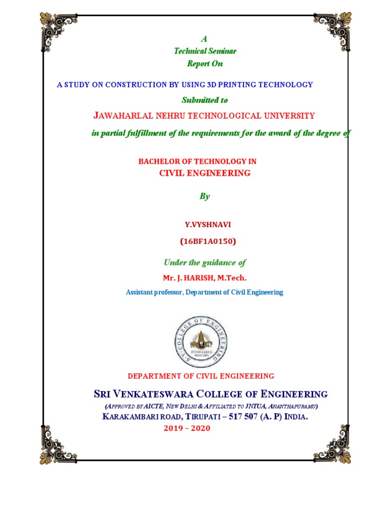 S V C E: A Technical Seminar Report On | Download Free PDF | Young's ...