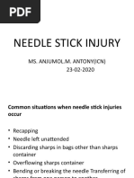 Needle Stick Injury Management SOP | PDF | Medicine | Health Sciences