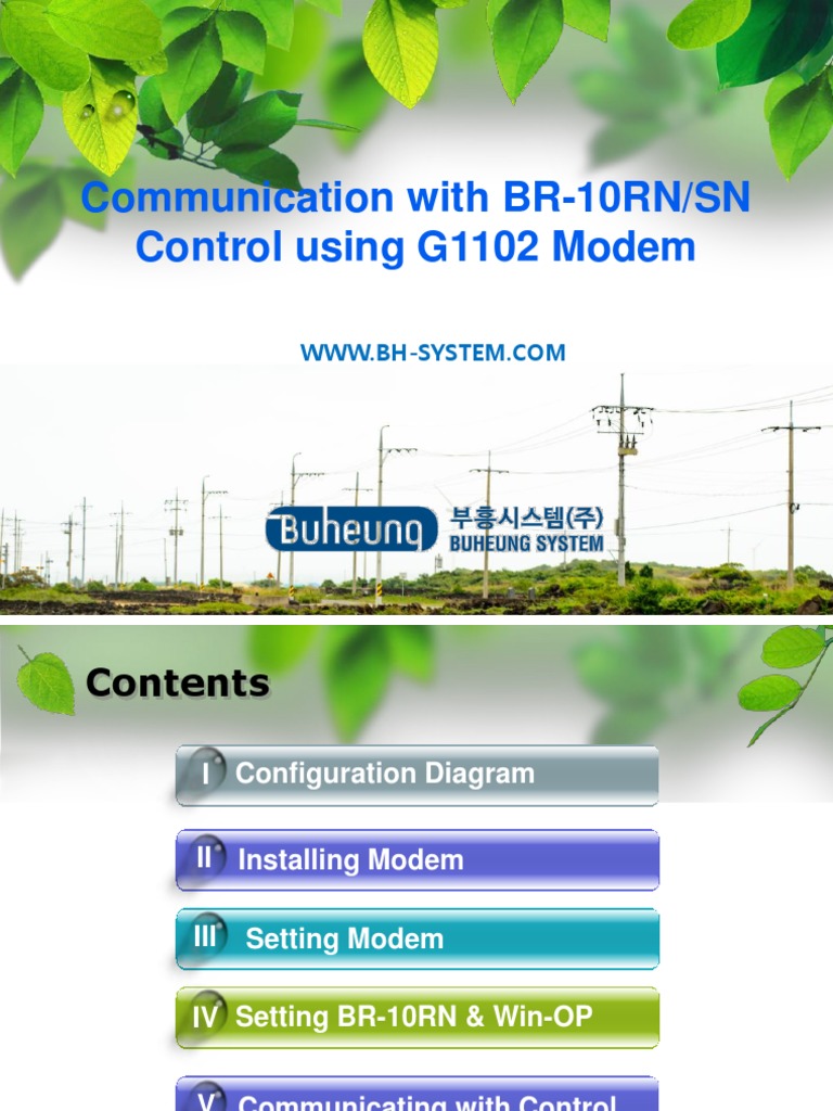 Communicating with BR-10RN/SN Control using G1102 Modem | PDF | Modem ...