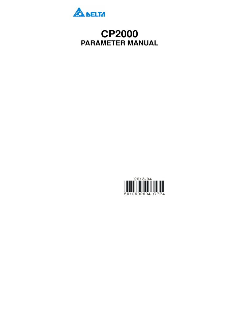 CP2000 Parameter Manual - English PDF | PDF | Mains Electricity ...