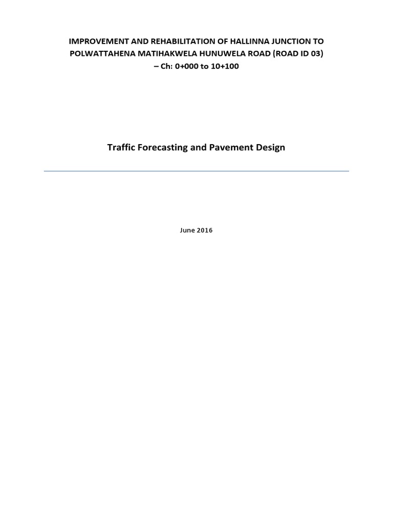 R2-3-Pavement Design Report Final PDF | PDF | Road | Road Surface