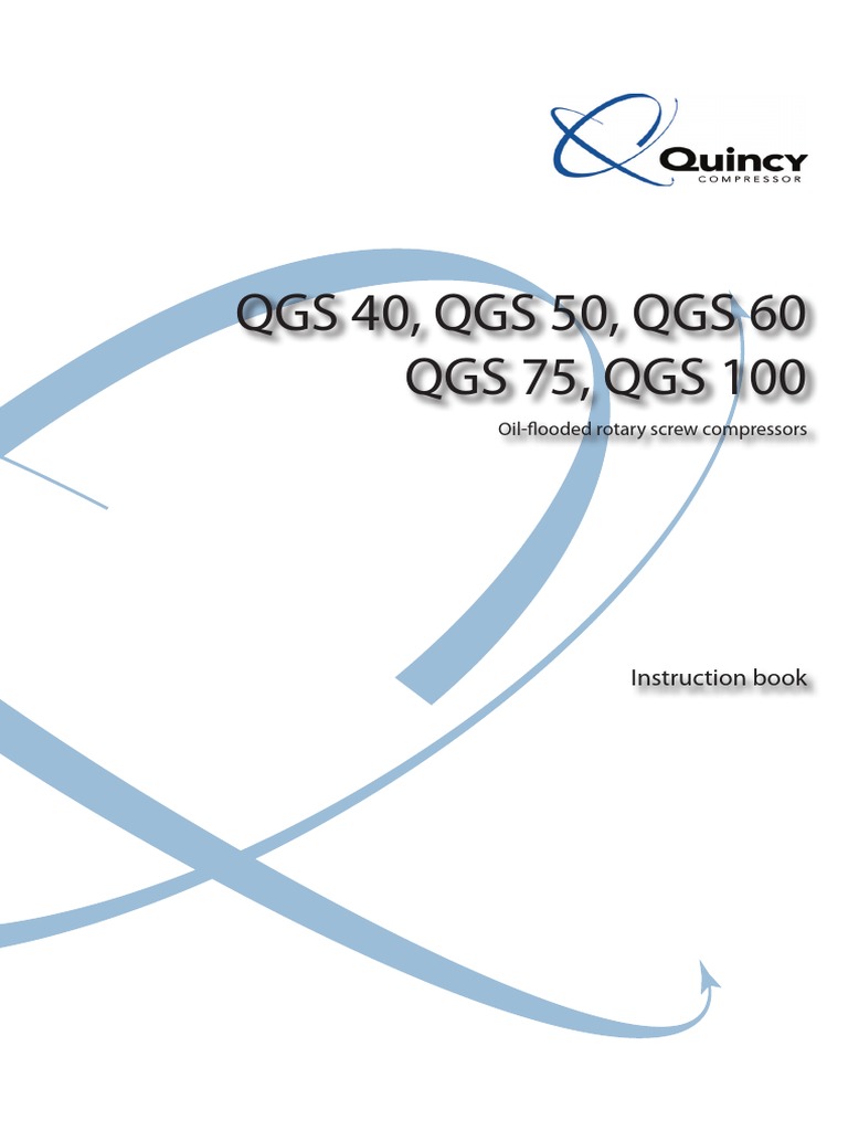 Quincy Qgs 40 100 Instructions | PDF | Valve | Icon (Computing)