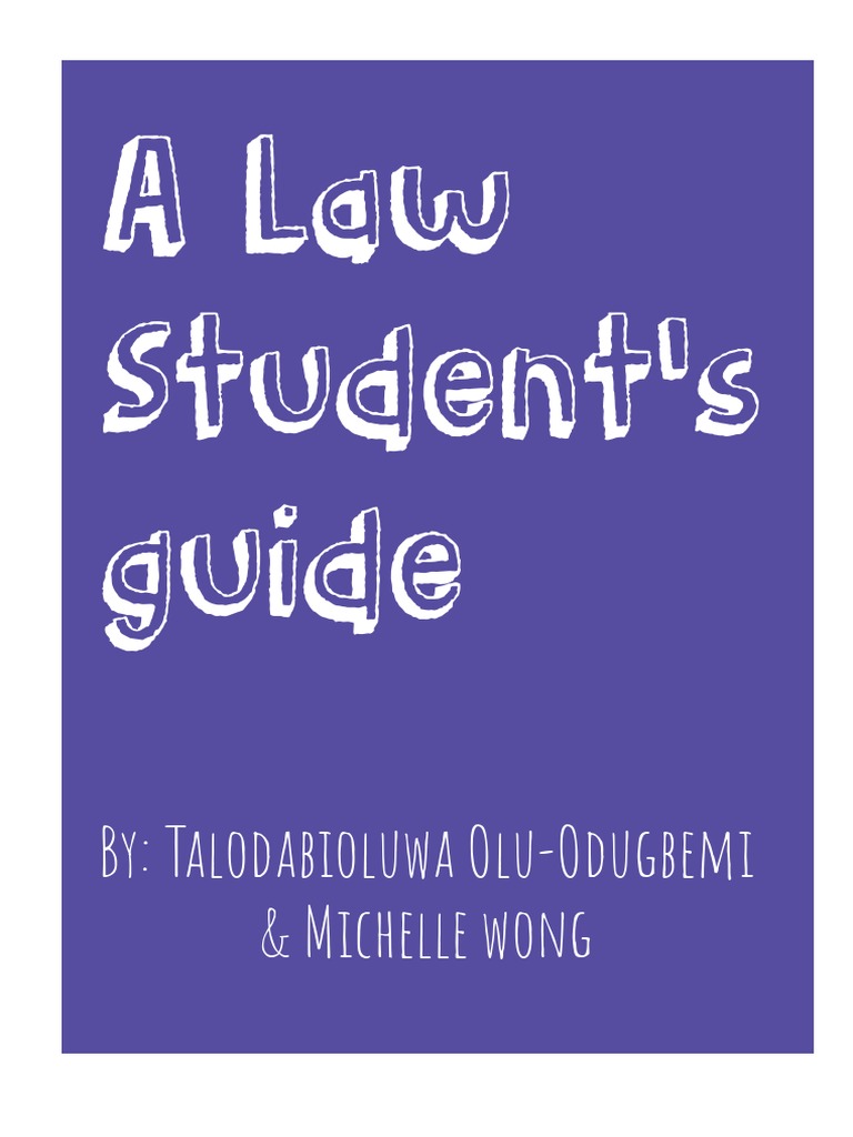 The Law Student's Guide PDF | PDF | Tort | Common Law