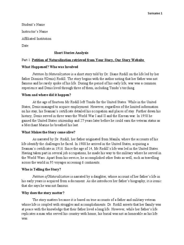 Narrative Analysis | PDF