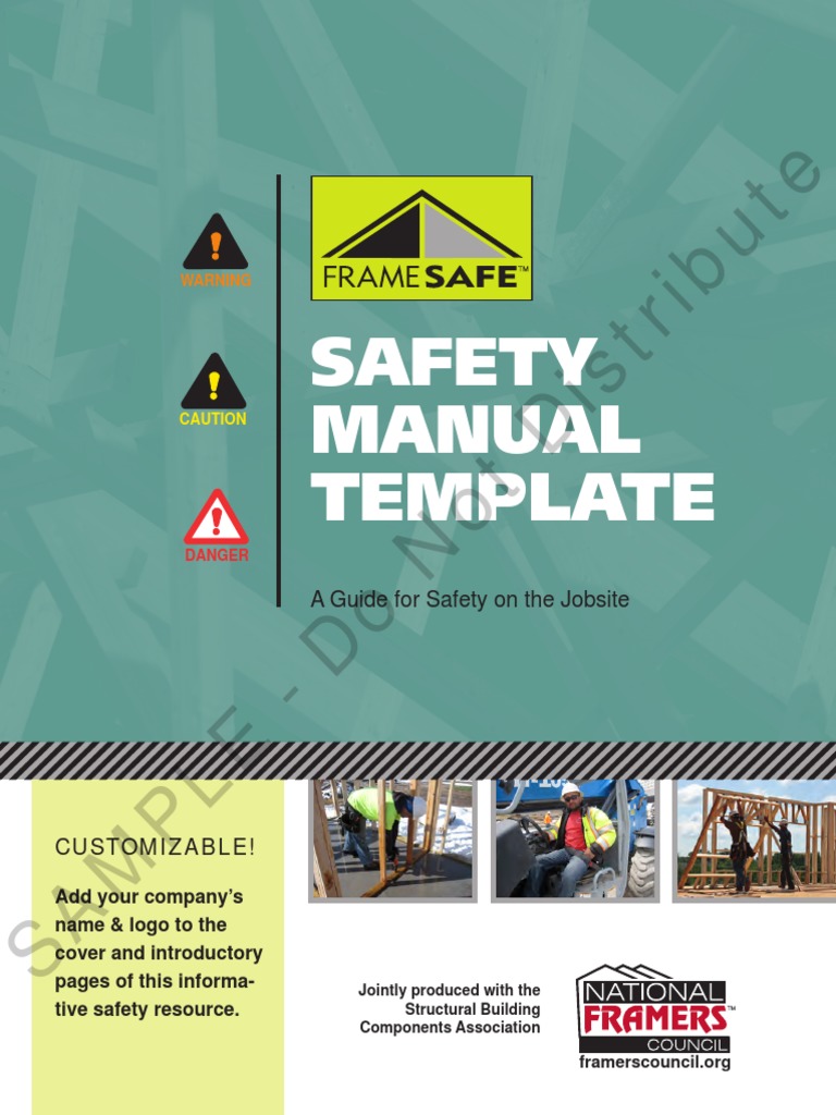 Safety Manual Template: - Do Not Distribute | PDF | Laborer | First Aid
