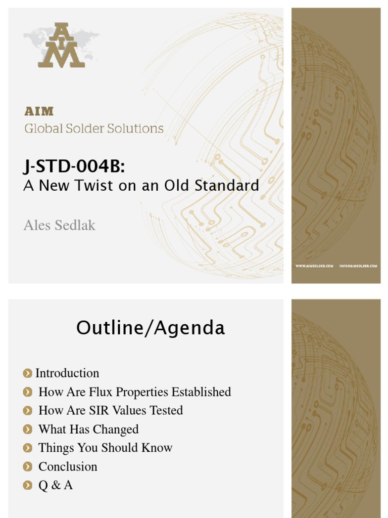 J-STD-004B:: A New Twist On An Old Standard | Download Free PDF | Chemistry | Physical Sciences