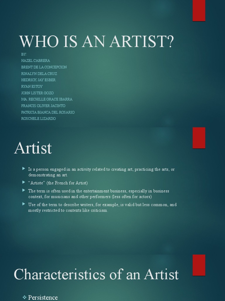 Who Is An Artist | PDF