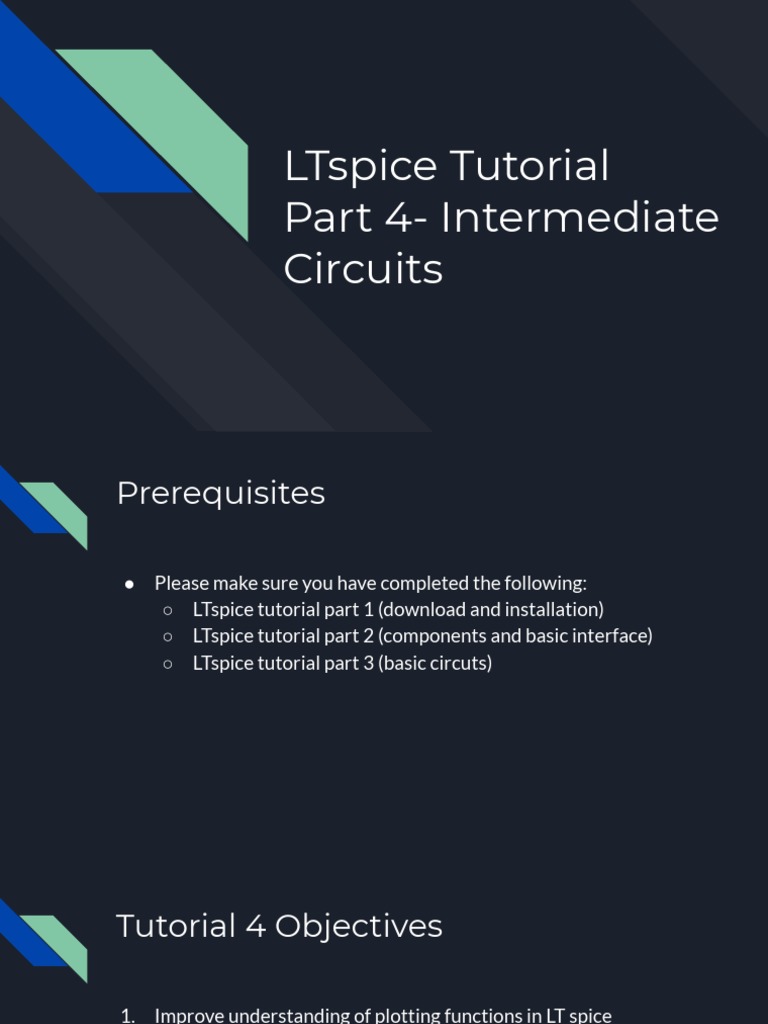 LTspice Tutorial Part 4 - Intermediate Circuits | PDF | Electronic ... LTspice Tutorial Part 4 - Intermediate Circuits | PDF | Electronic ...