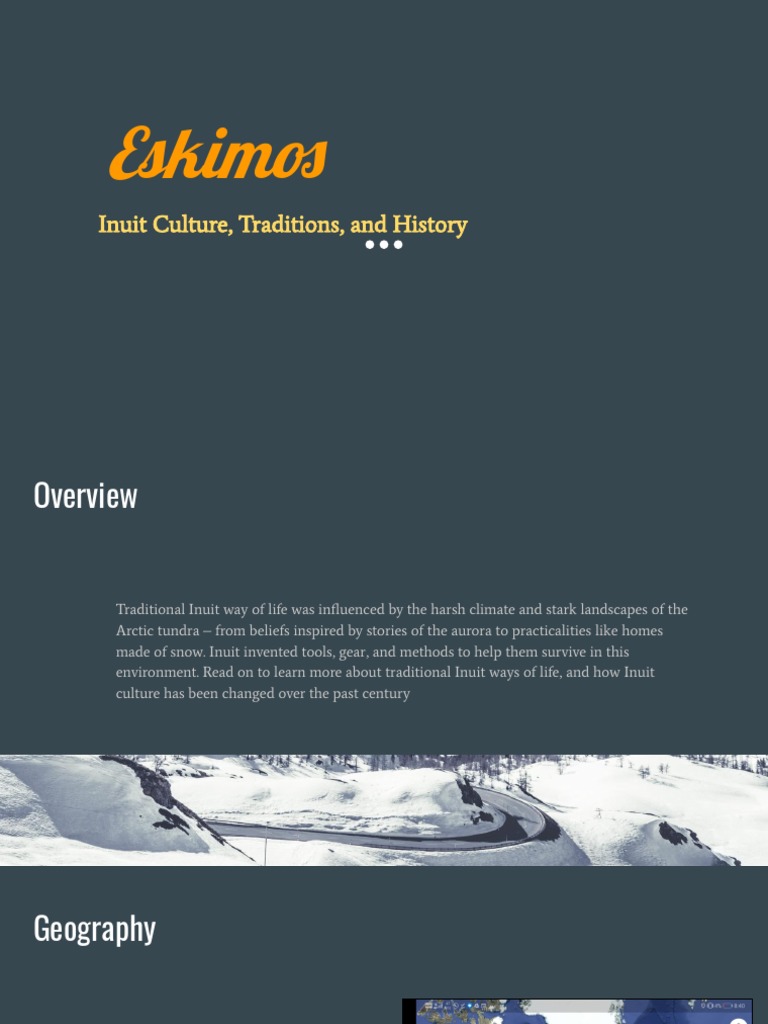 Eskimos: Inuit Culture, Traditions, and History | PDF | Inuit ...