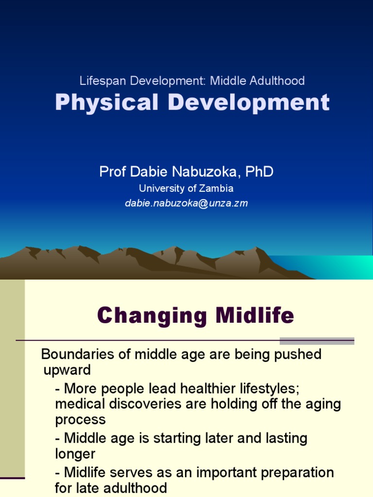 1-Physical Development in Middle Adulthood | PDF | Menopause | Hormone ...