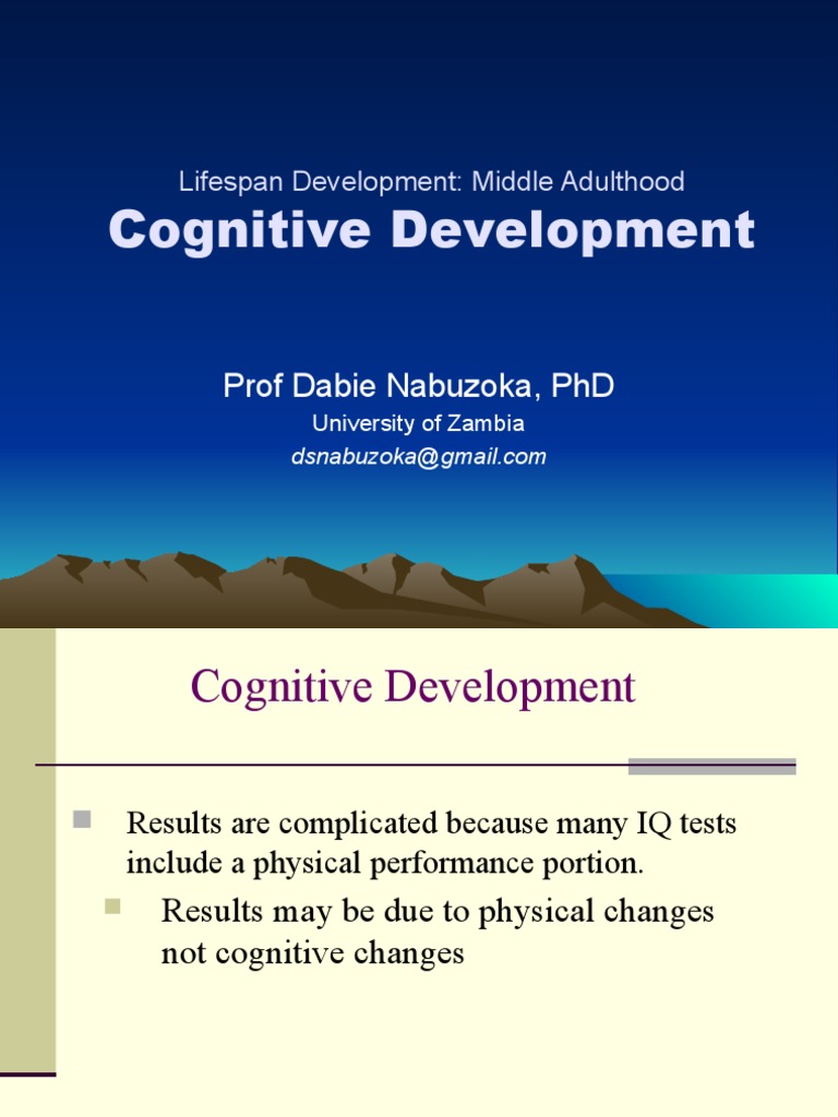2-Cognitive Development in Middle Adulthood | PDF | Memory | Intelligence