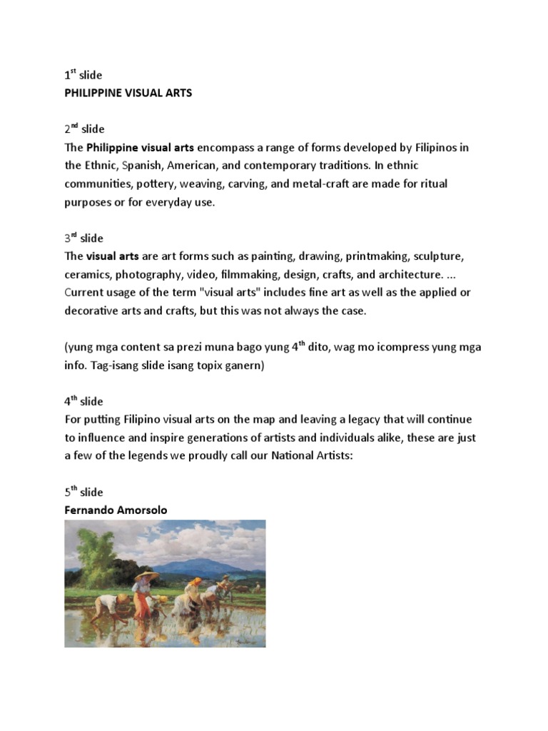 Philippine Visual Arts | PDF | Philippines | Art Media
