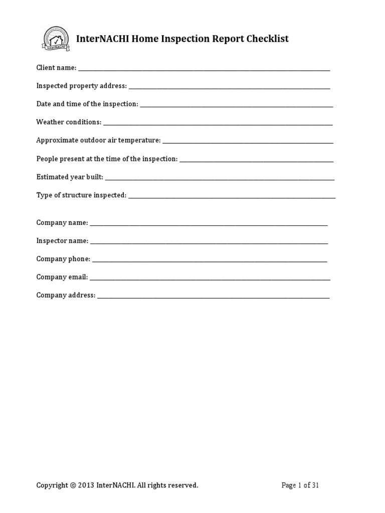 InterNACHI Home Inspection Checklist 3 | PDF | Air Conditioning | Stairs