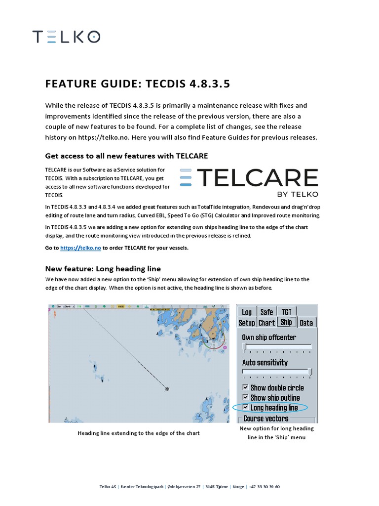 TECDIS 4.8.3.5 Feature Overview | PDF | Radar | Computer File