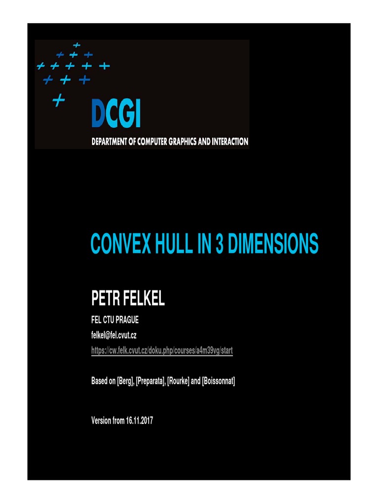05 Convexhull 3d Split PDF | PDF | Vertex (Geometry) | Topological Spaces