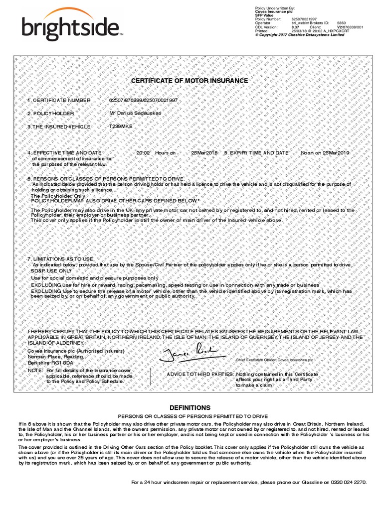 Brightside Insurance 2018 | PDF | Insurance | Government