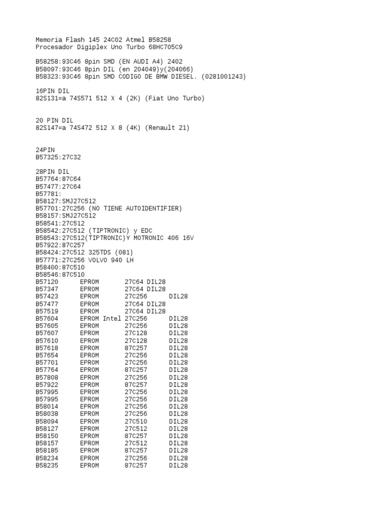 Memoria Flash EPROM Automotriz | PDF | Integrated Circuit | Electronics