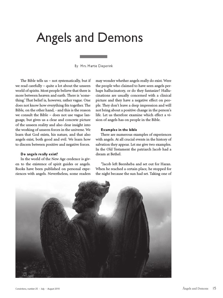 Angels and Demons: Examples in The Bible | PDF | Satan | Lucifer