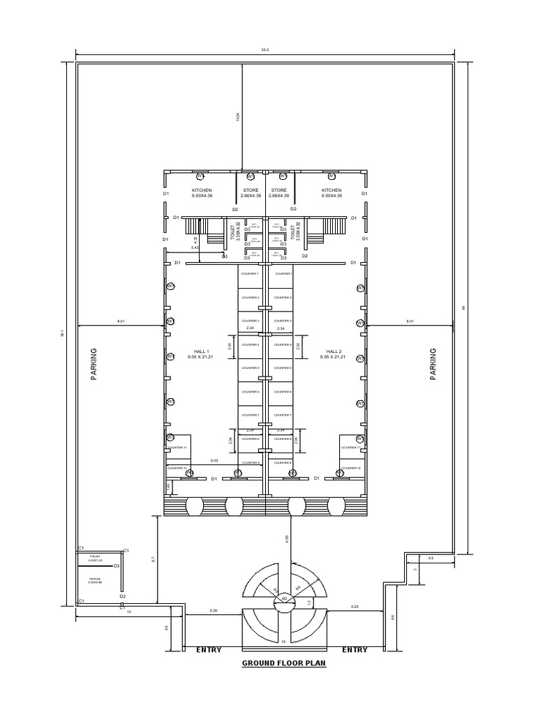 Barat Ghar - GF Plan PDF | PDF
