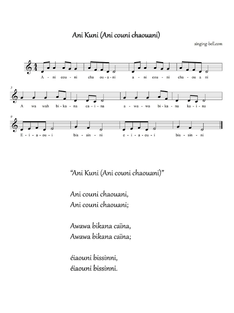 Ani Kuni Lyrics and Language Insights | PDF