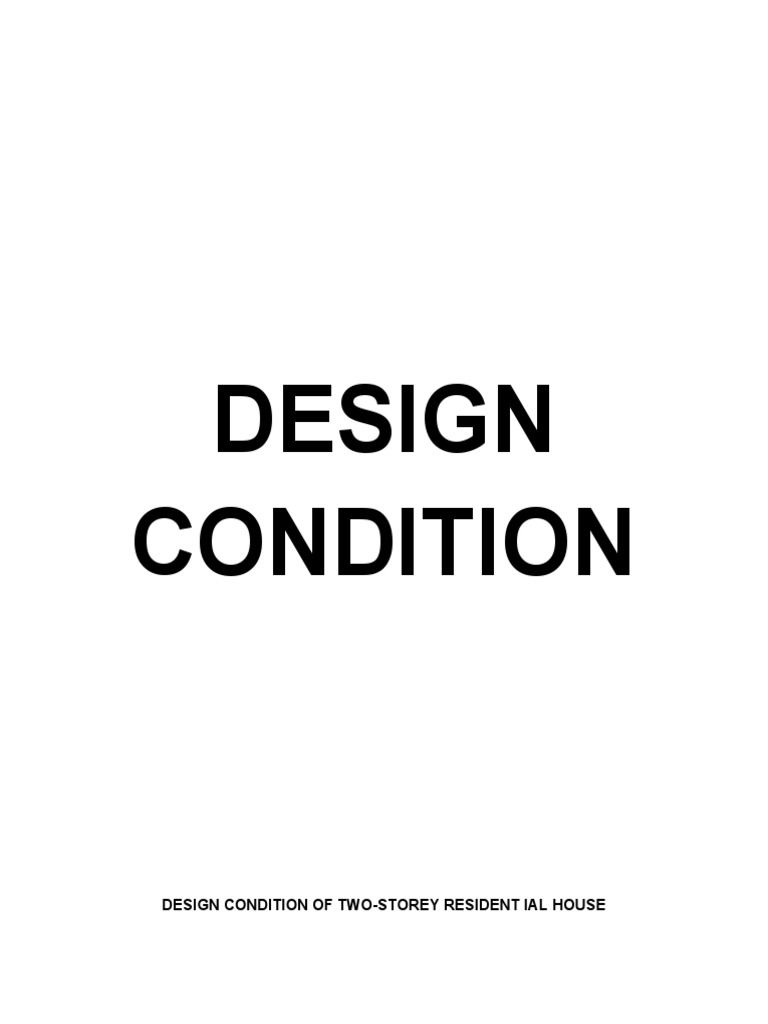 Two-Storey Residential Design Conditions | PDF | Window | Room