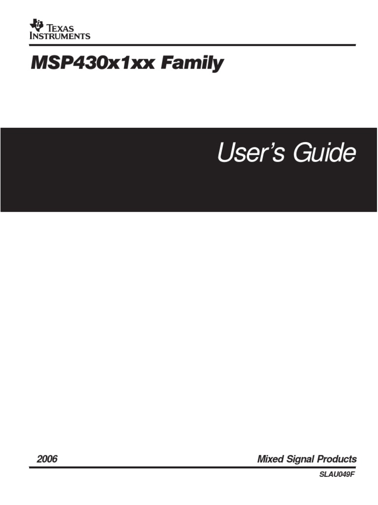 Msp430 Users Guide Pdf