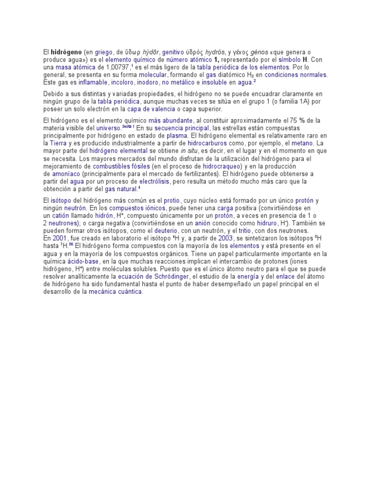 HDGN | PDF | Hidrógeno | Elementos químicos