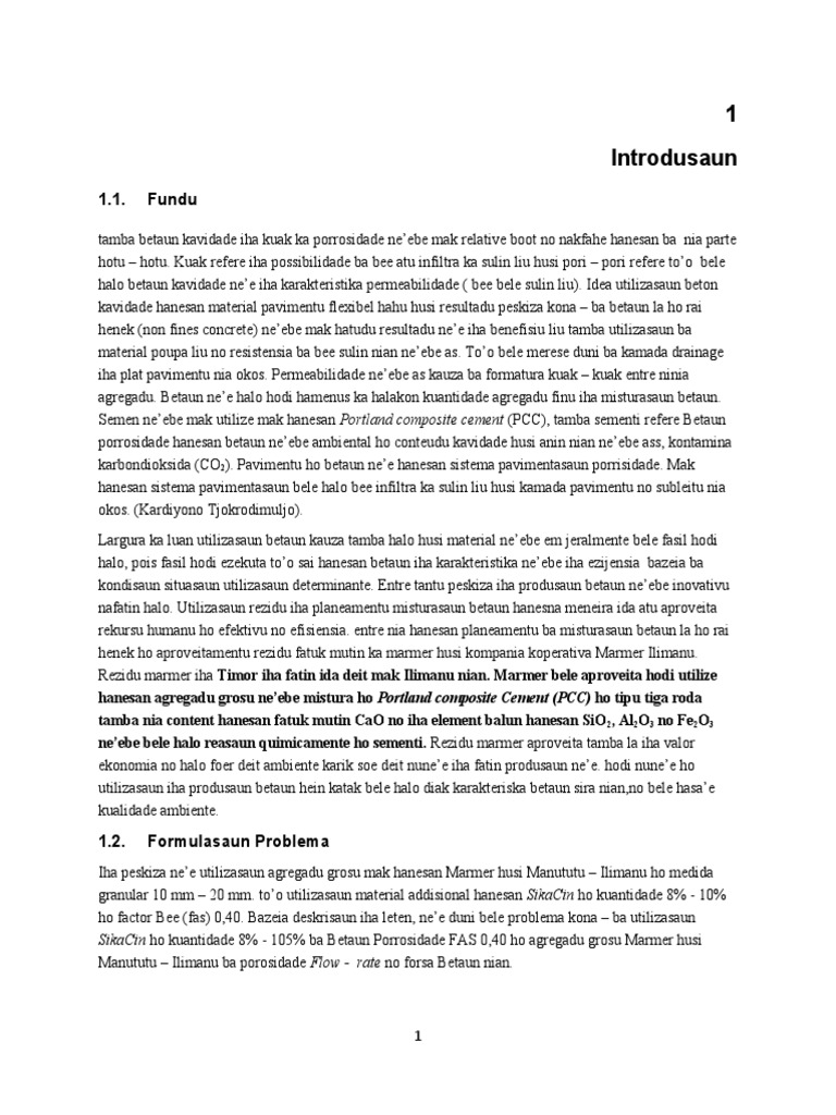 1 Introdusaun: 1.1. Fundu | PDF | Naturaleza