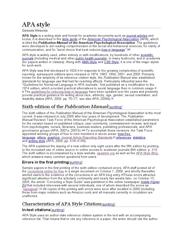 APA Style Guide in 40 Characters | PDF | Apa Style | Academia