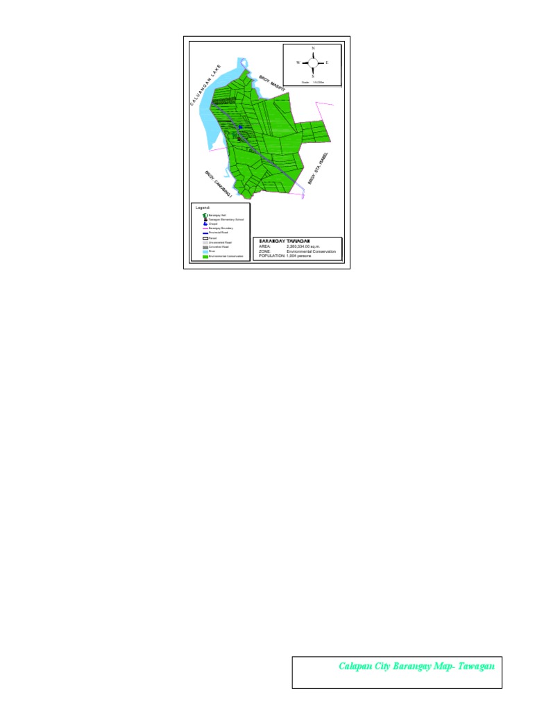 Calapan City Barangay Map - Tawagan | PDF