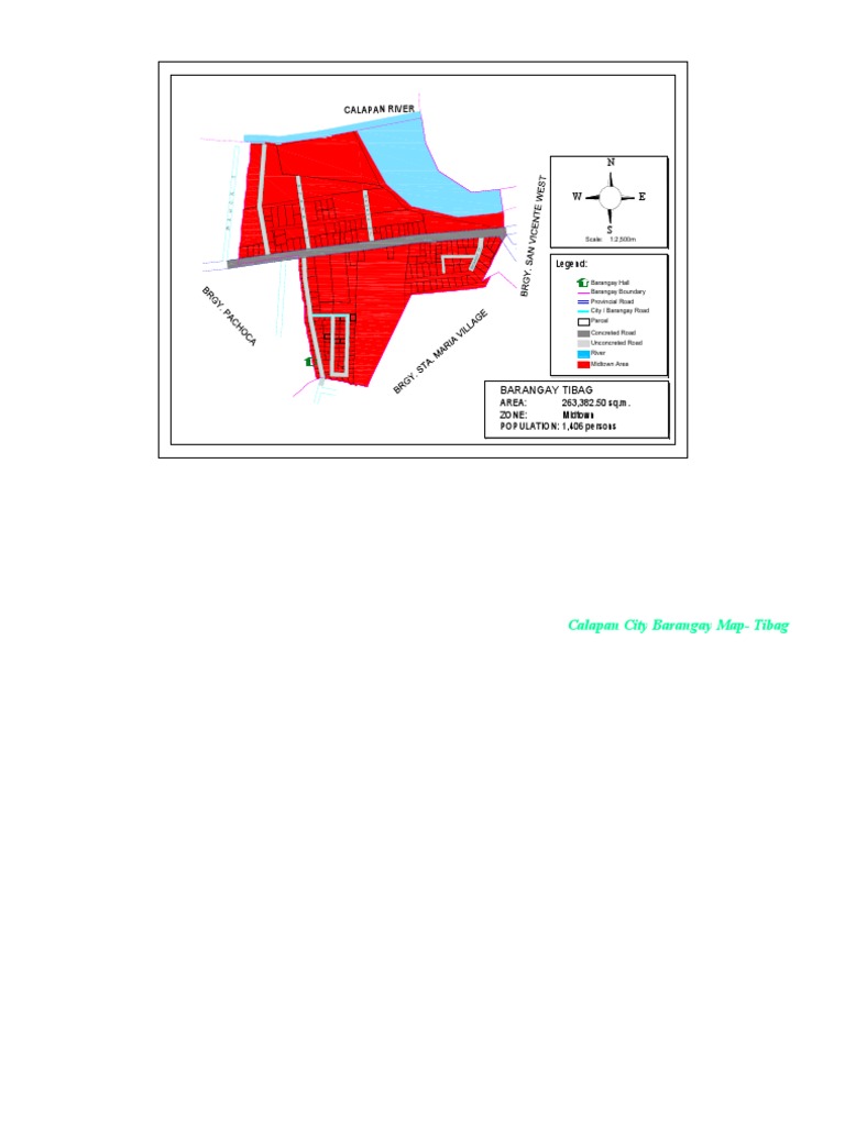 Calapan River: Calapan City Barangay Map-Tibag | PDF