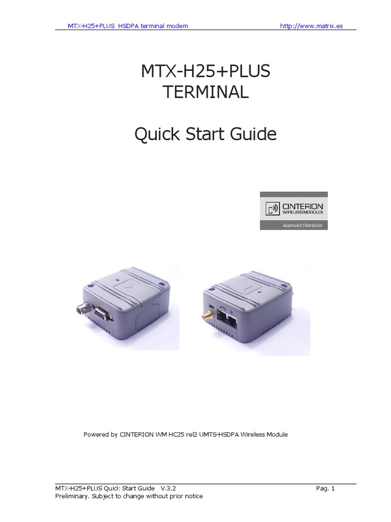 MTX-H25+PLUS Quick Start Guide V3-2 | PDF | Device Driver | General ...