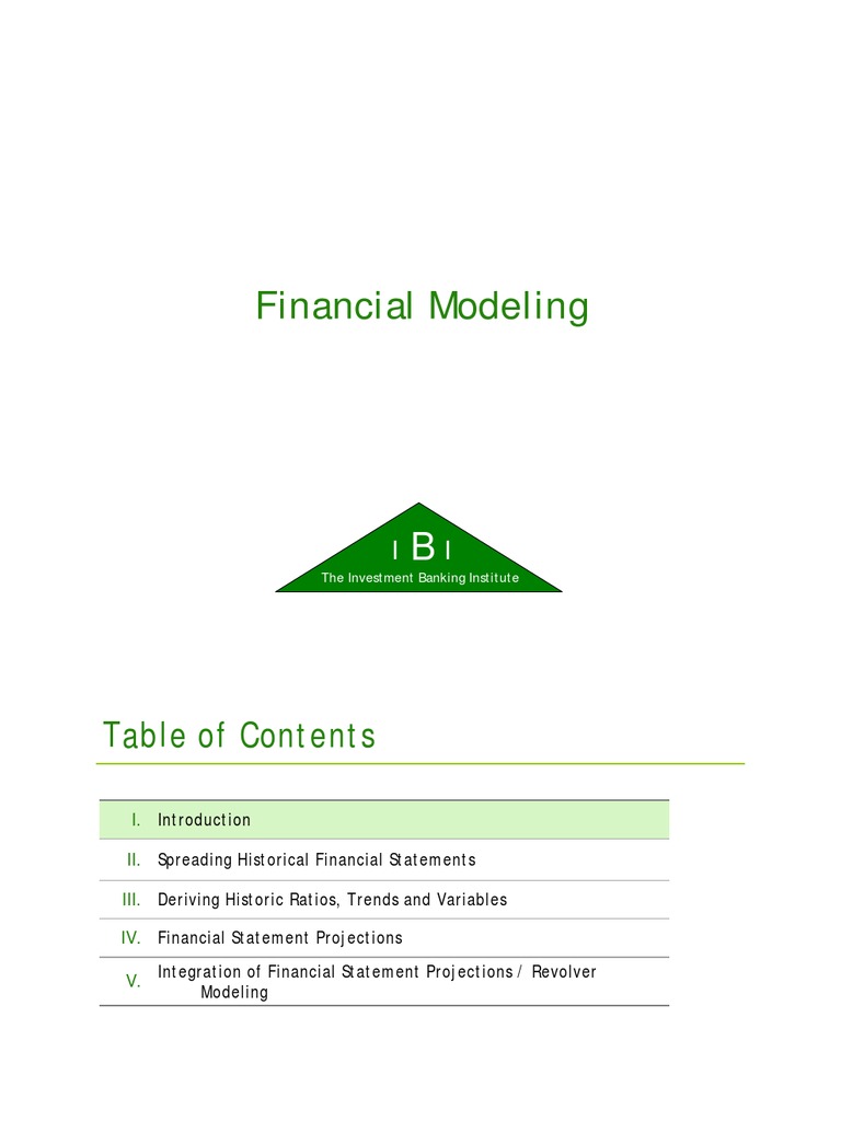 Financial Modeling Presentation | PDF | Debt | Expense