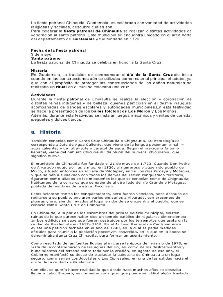 CHINAUTLA | PDF | Guatemala