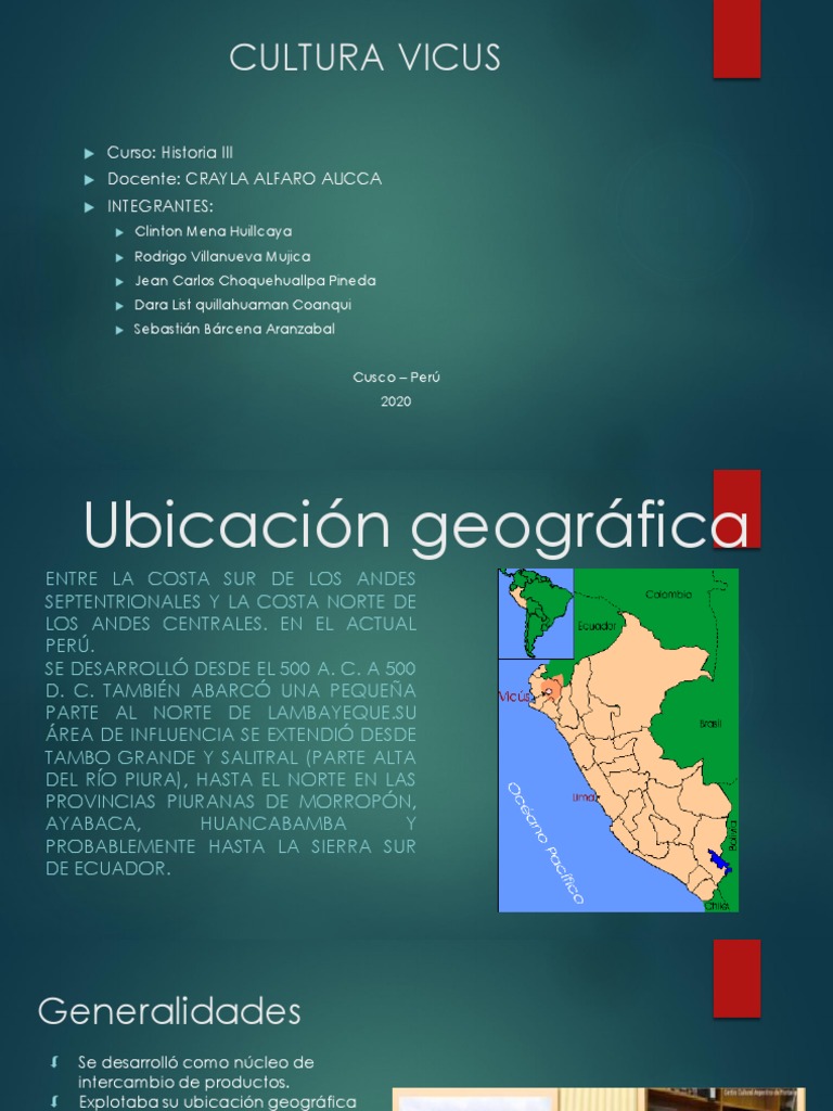 Ubicación Geográfica de la Cultura Vicus | PDF | Cultura (general)