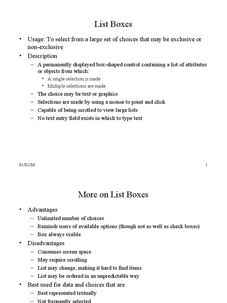 JList | PDF | Array Data Structure | Method (Computer Programming)