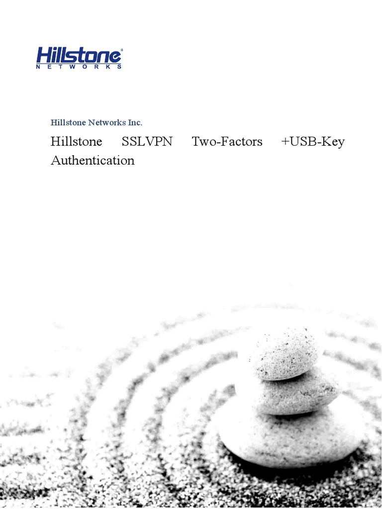 Hillstone SSLVPN Two-Factor Auth Methods | PDF | Public Key Certificate | Authentication