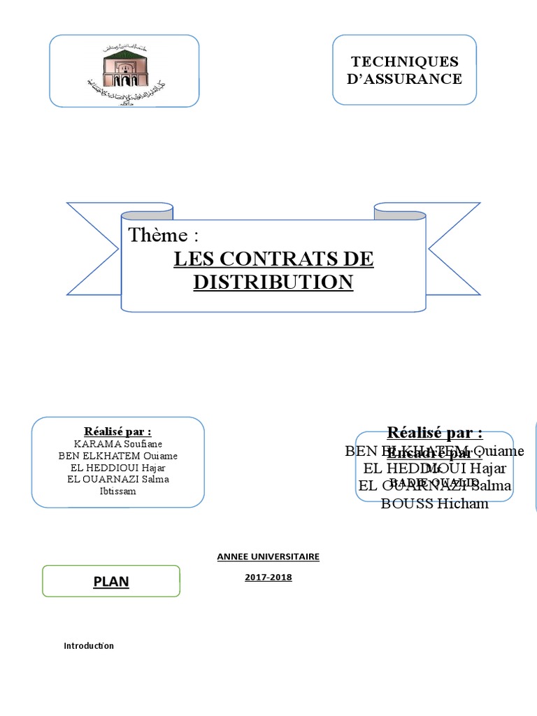Contrat de Distribution | PDF | Courtier | Droit privé