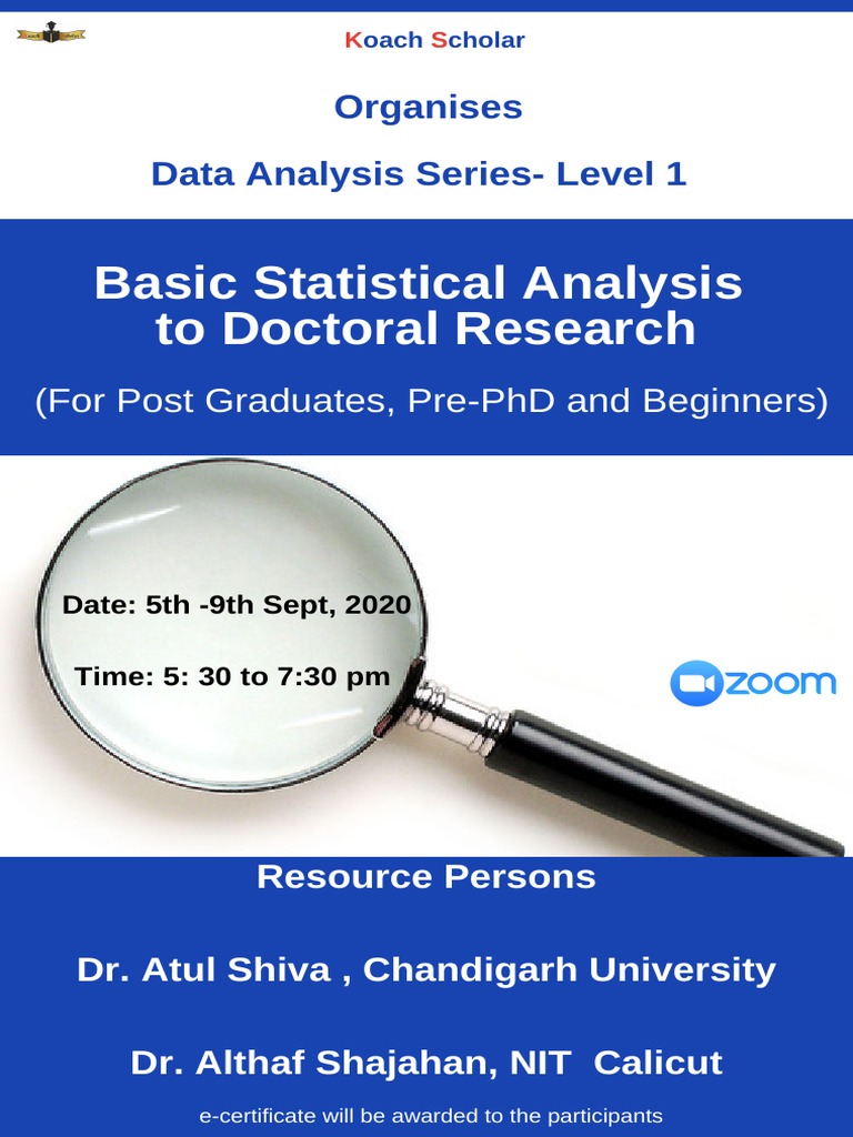 Basic Statistical Analysis To Doctoral Research: Organises Data ...
