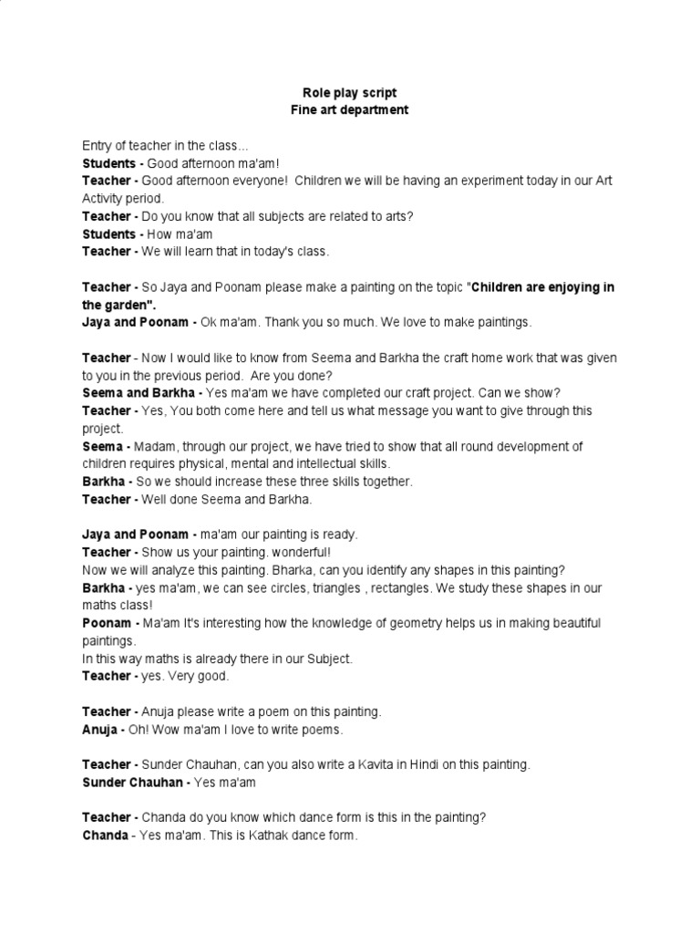 Role Play | PDF | Cognition