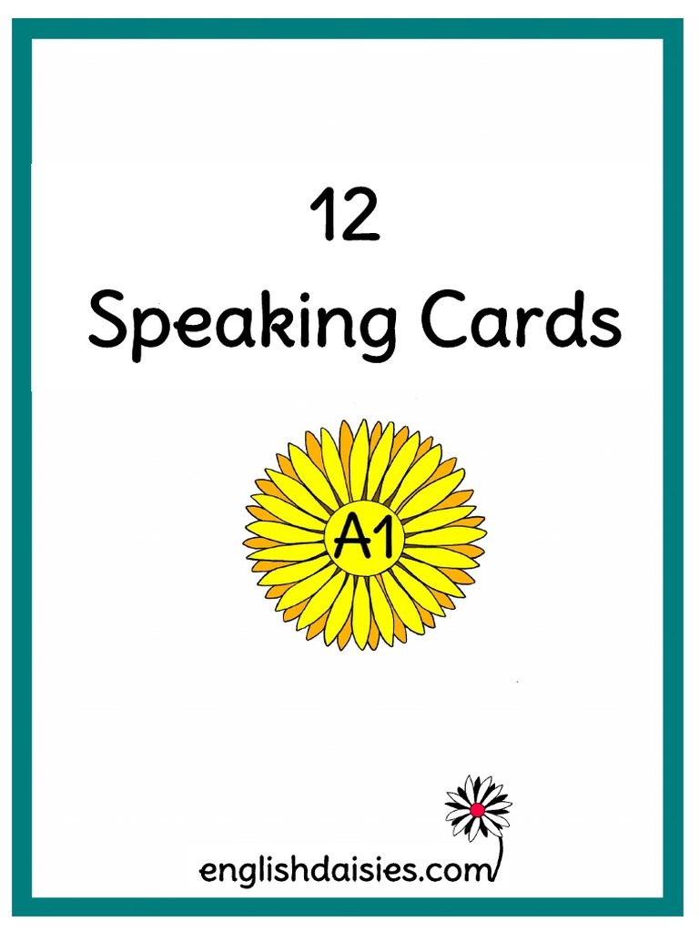 12 Speaking Cards | PDF